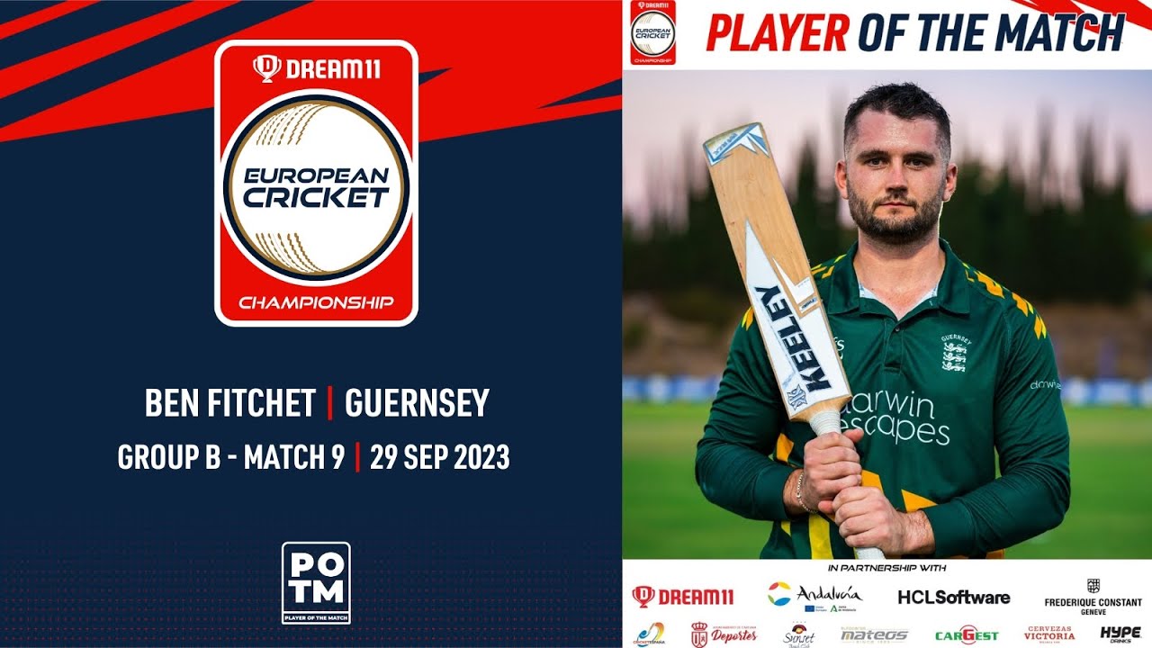 POTM: B.Fitchet - GSY vs BEL | Highlights | Dream11 ECC23 | 29 Sep 2023 ...