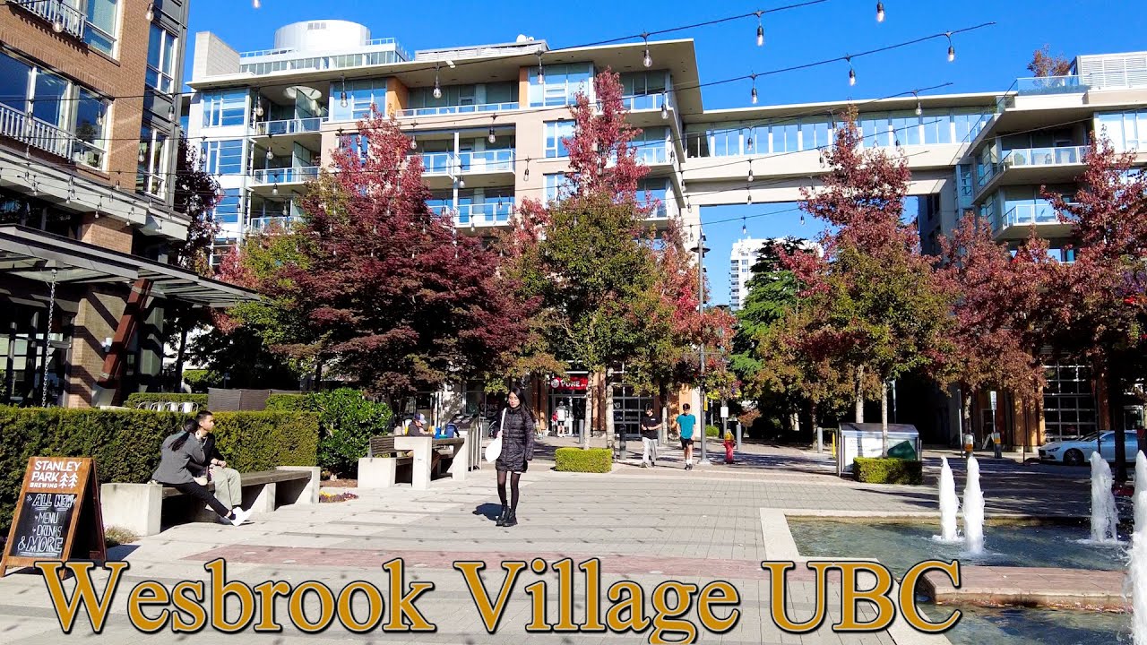 UBC Wesbrook Village's Fall Colour 2022 | 4K Vancouver Canada Relaxing ...