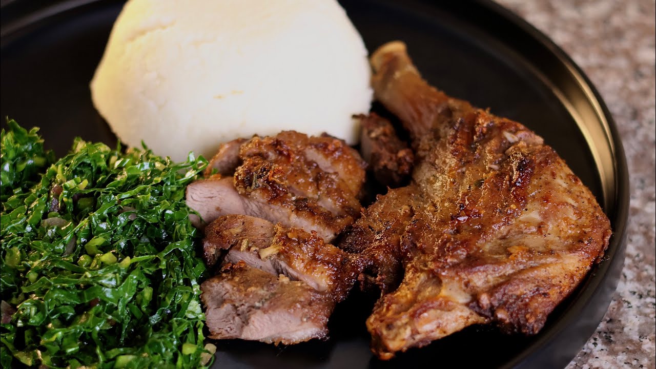 Ugali, Sukuma Wiki & Air-Fried Duck | Easy Kenyan Dinner Recipe - YouTube