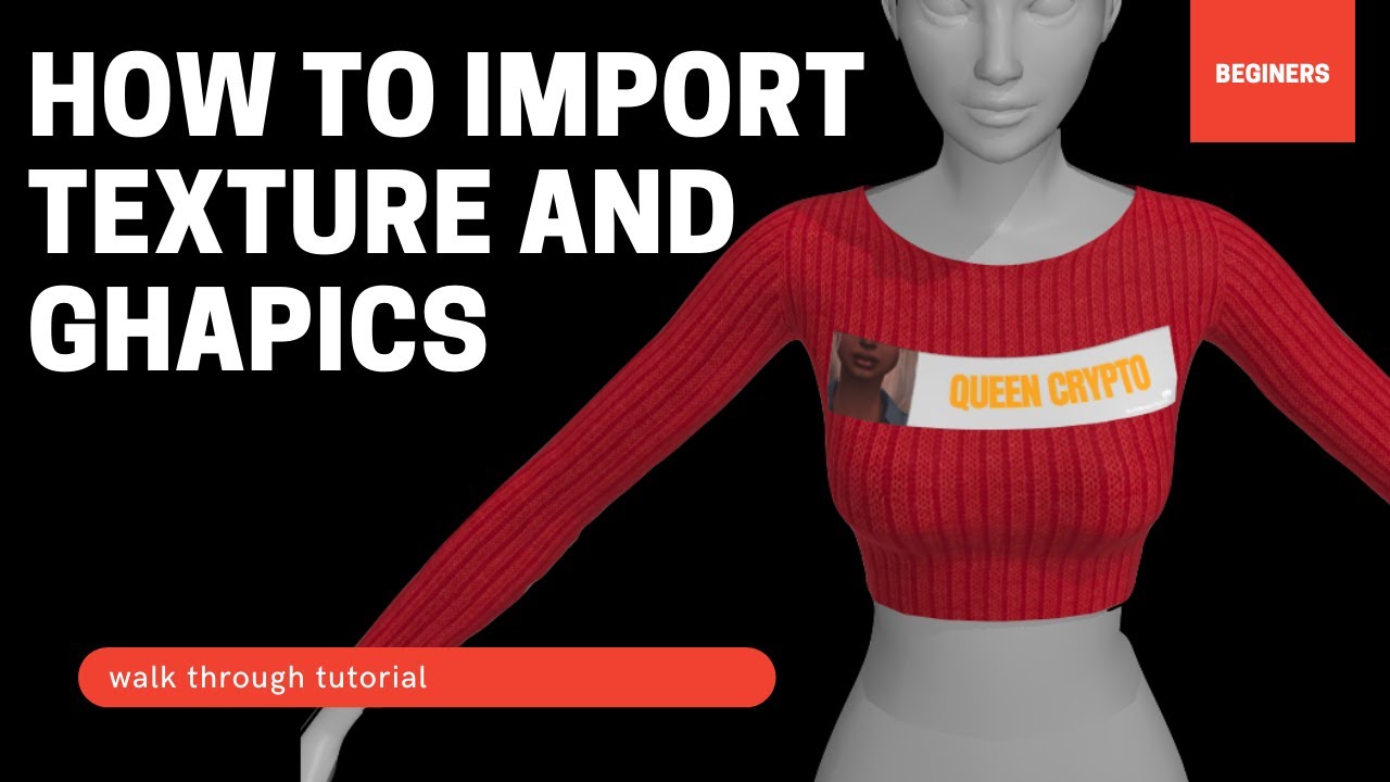 Marvelous designer texture and graphics Tutorial | For beginners - YouTube