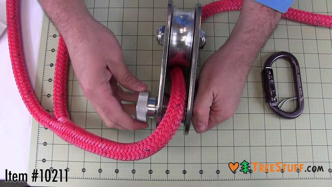 CMI 3/4" Steel Arborist Rigging Block - Treestuff.com 360 View - YouTube