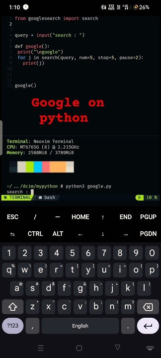 how use Google module in python #pythonprogramming #codeing - YouTube