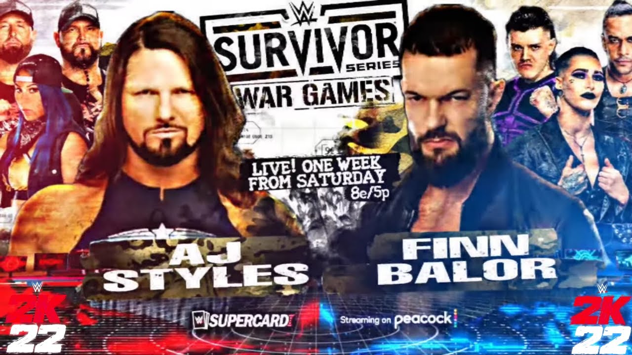 FINN BALOR VS AJ STYLES THE OC VS JUDGEMENT DAY | SURVIVOR SERIES WAR ...