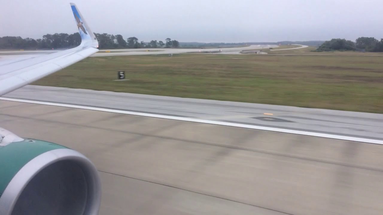 Frontier Airlines Airbus A321 takeoff from MCO - YouTube