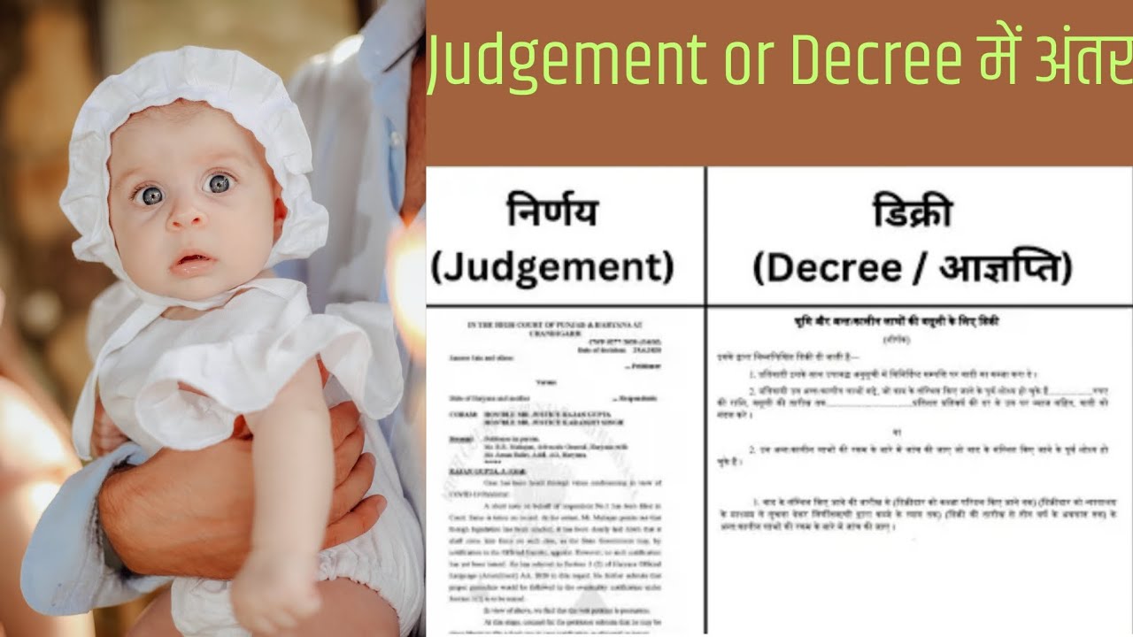 निर्णय और डिक्री | Judgement and Decree Major Difference / Lecture ...