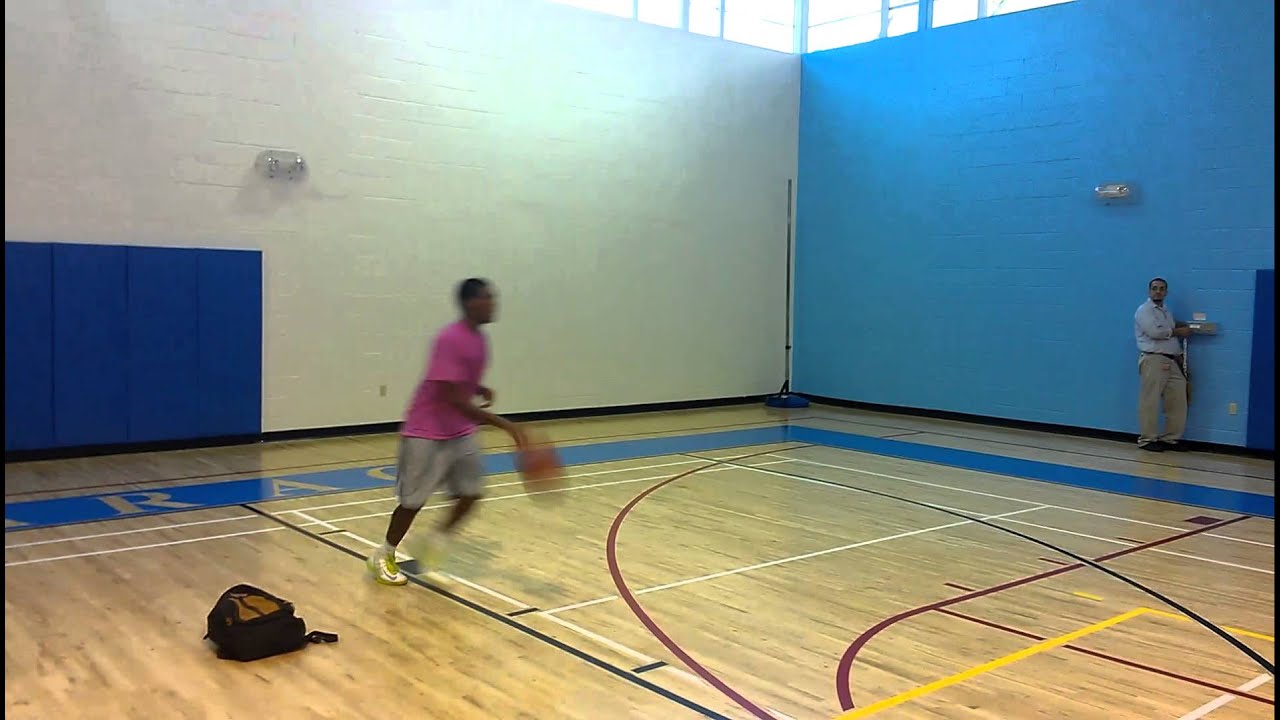 Slight dunk at the gym. 10 foot rim btw - YouTube
