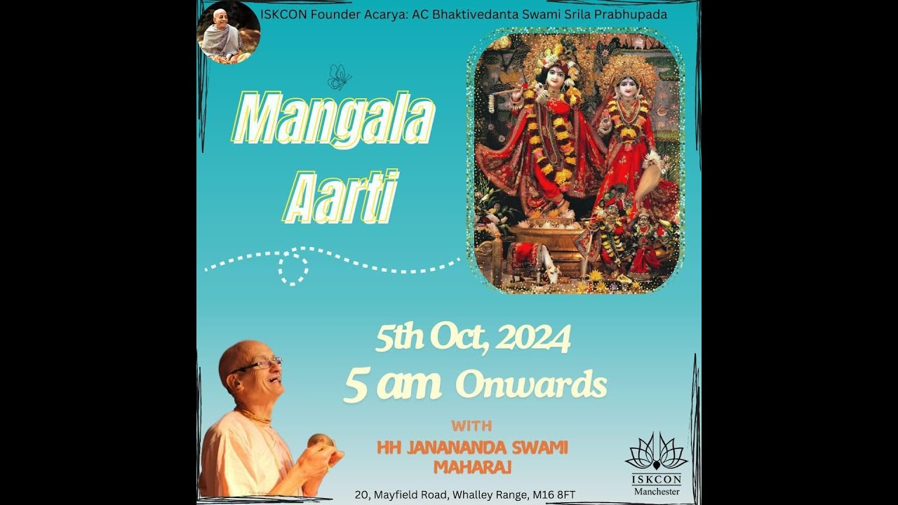 ISKCON Manchester *Saturday Mangala Arati* Programme October 5th 2024 ...