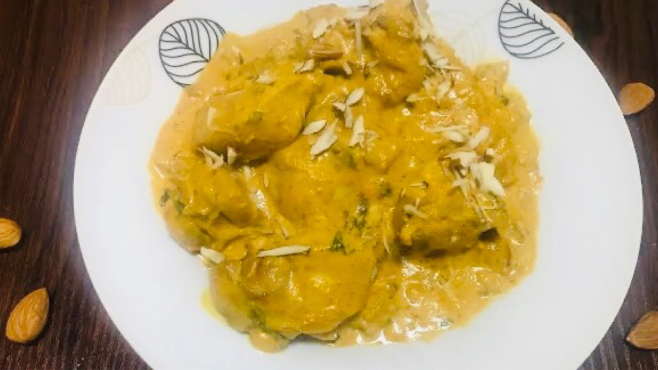 Simple Badami Chicken | Almond chicken | Badami Korma |Murgh Badami ...