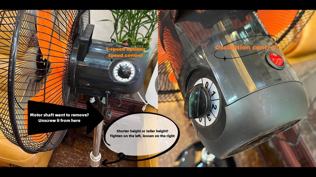 🔧 How to Install Our 5-Blade Adjustable Orange Fan Commercial Occasion ...