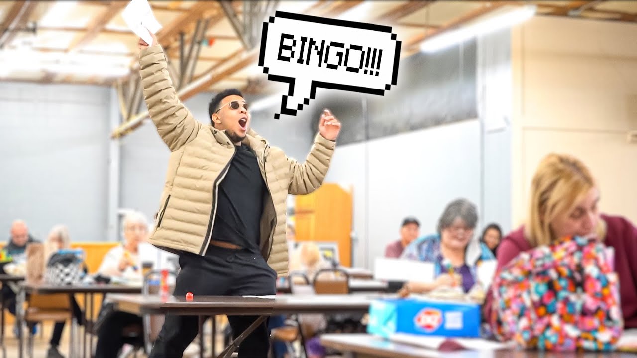 Yelling Bingo Repeatedly At Bingo Hall!! - YouTube