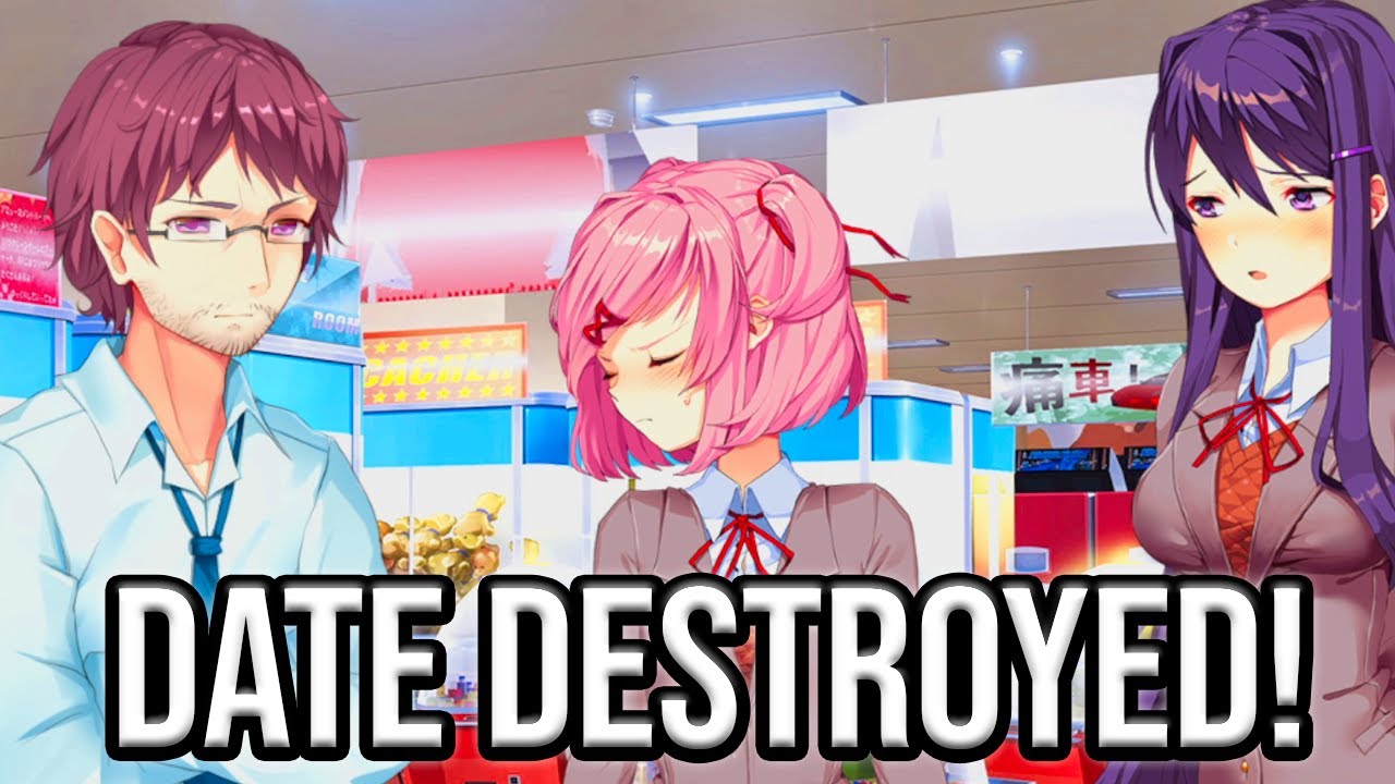 Natsuki's Dad Ruins Natsuki and Yuri's Date (DDLC Shrieking Violet MOD ...