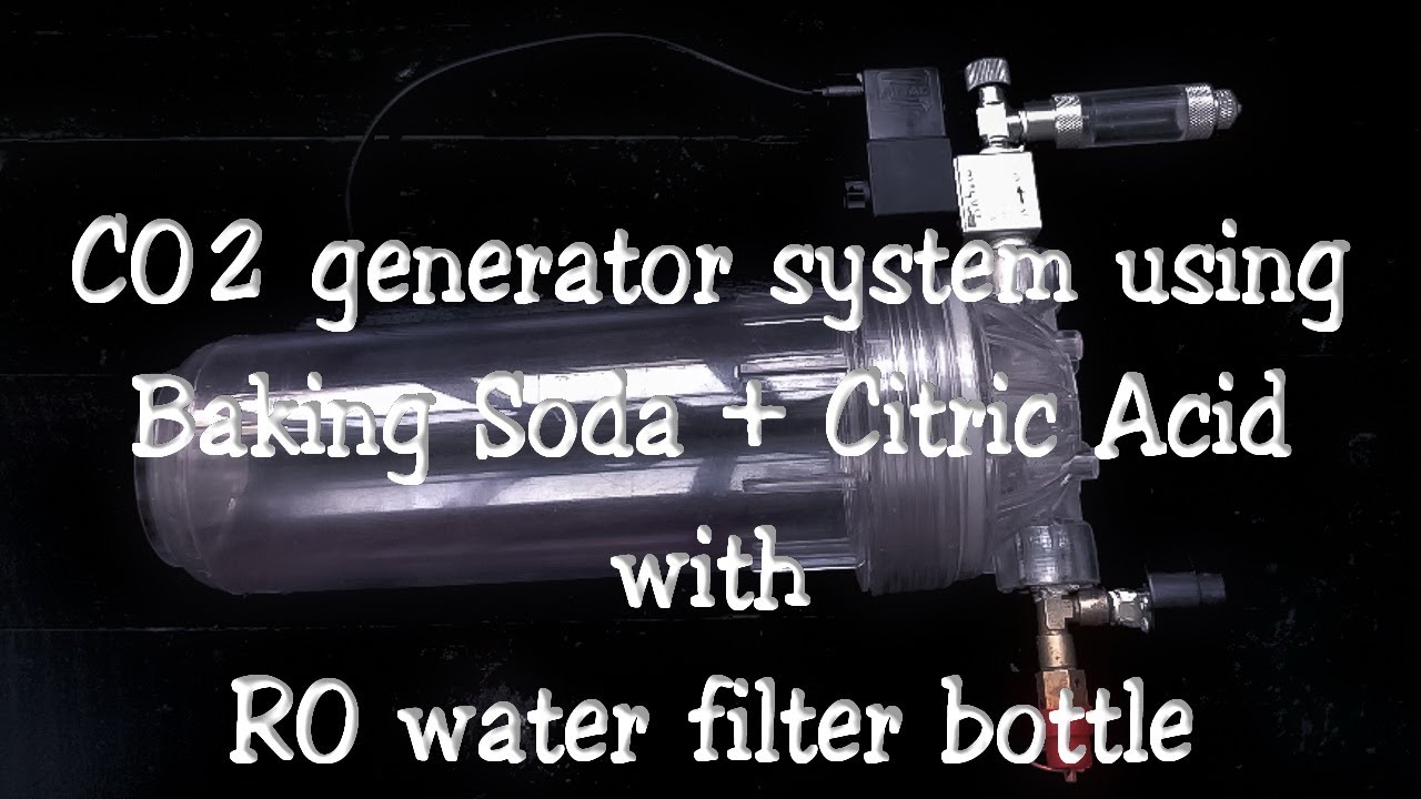 DIY#03 - CO2 generator system using Baking Soda + Citric Acid with RO ...