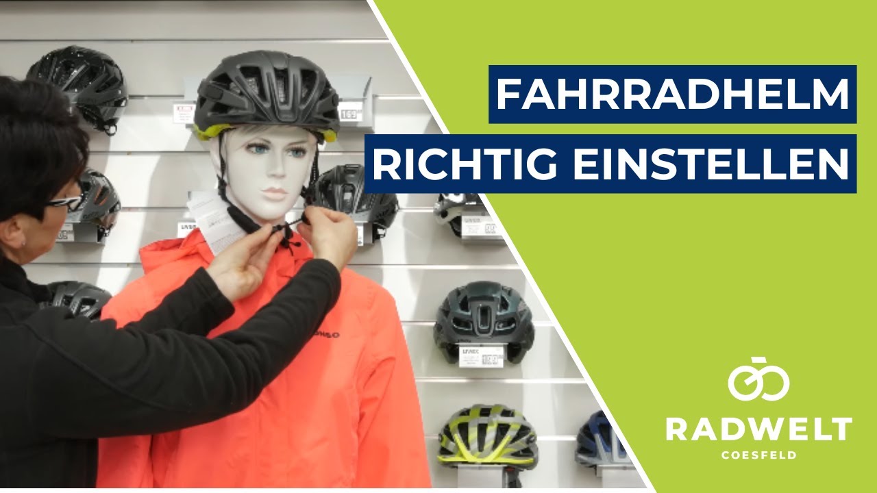 Fahrradhelm richtig einstellen - so geht´s⛑️🚲! - YouTube