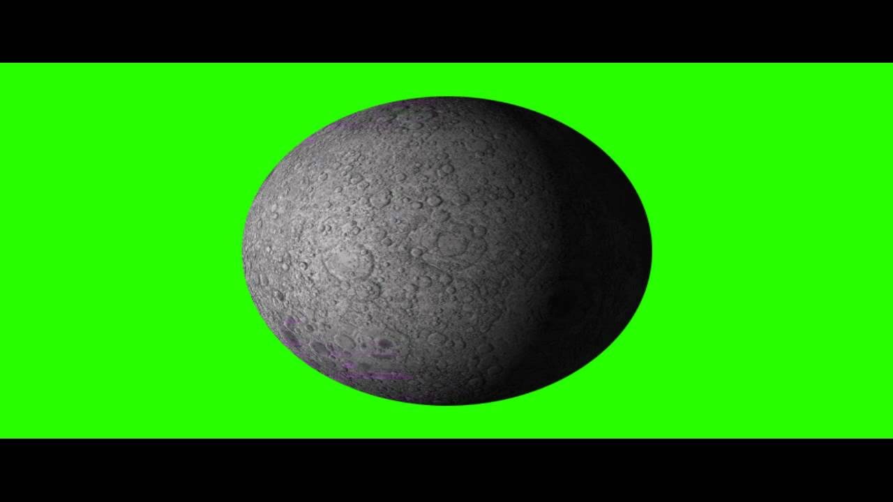 Moon Rotate - Green Screen Animation - Free Royalty Footage - YouTube