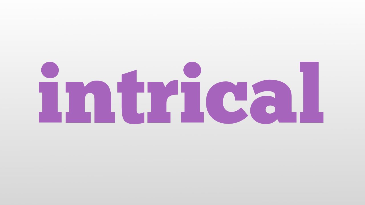 intrical meaning and pronunciation - YouTube