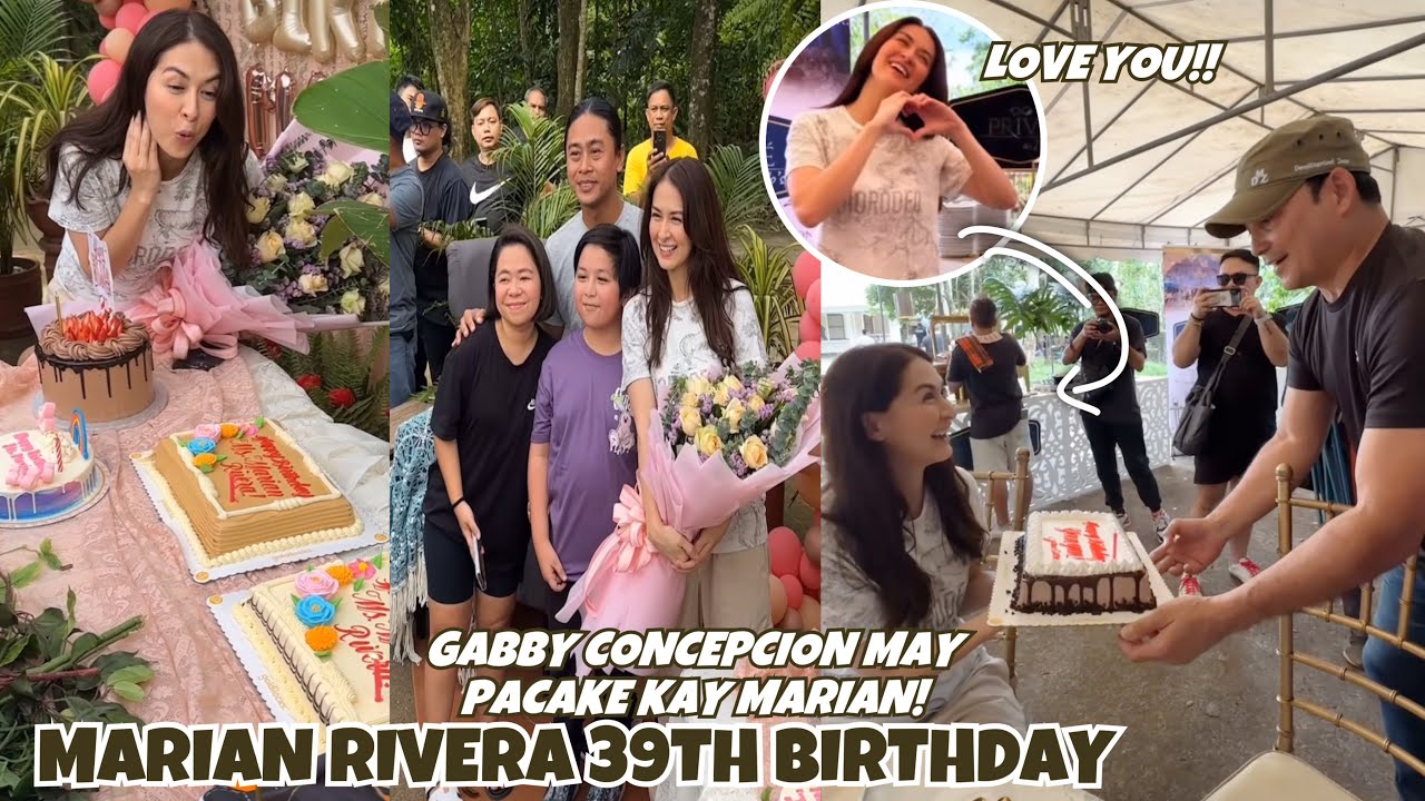 MARIAN RIVERA 39TH BIRTHDAY SURPRISE SA TAPING ️ MAY PACAKE SI GABBY ...