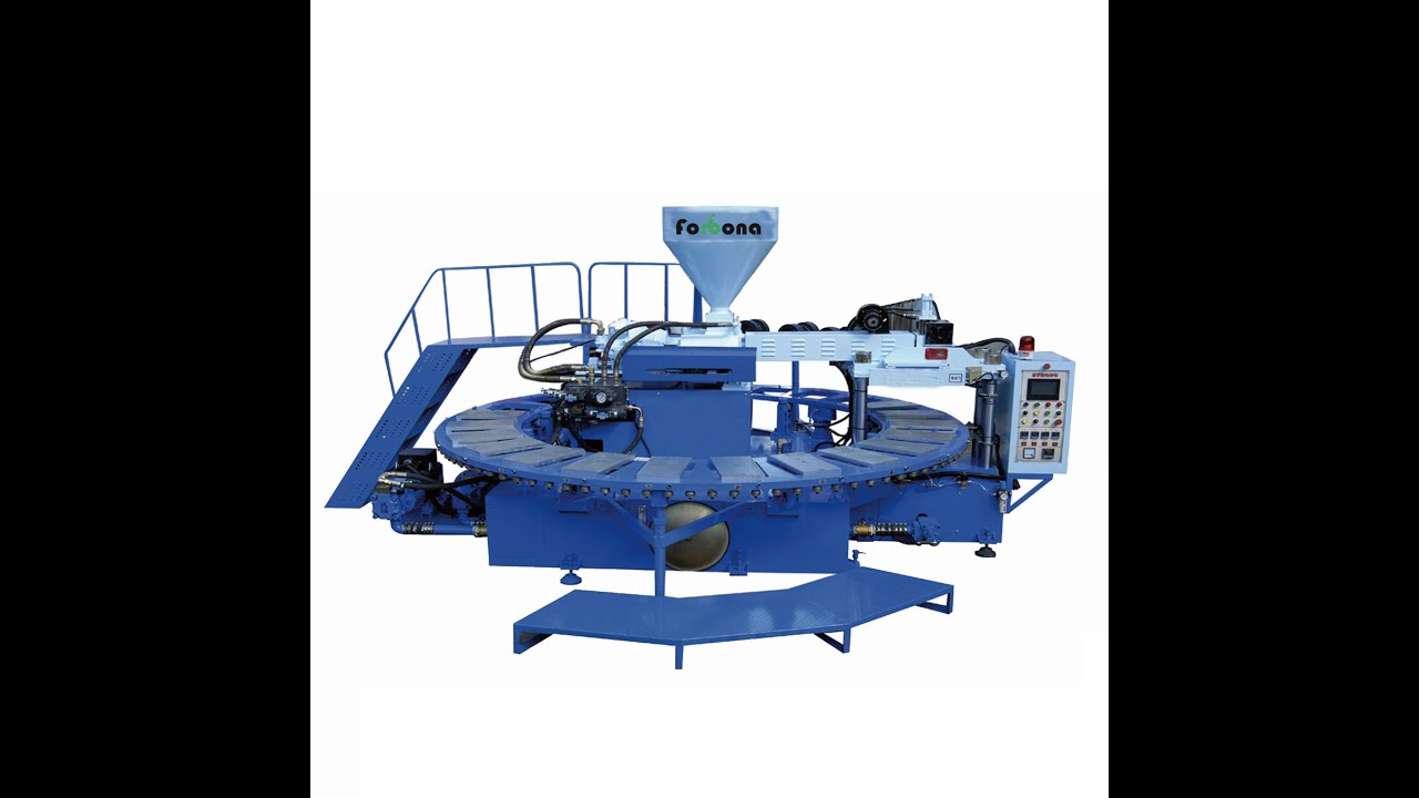 AUTOMATIC ROTARY TYPE PVC/TPR SHOES AIR BLOWING INJECTION MOULDING ...
