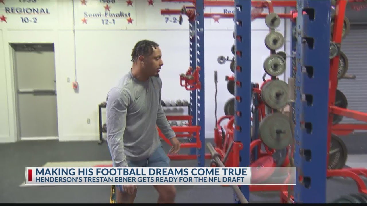 Trestan Ebner prepares for NFL Draft - YouTube
