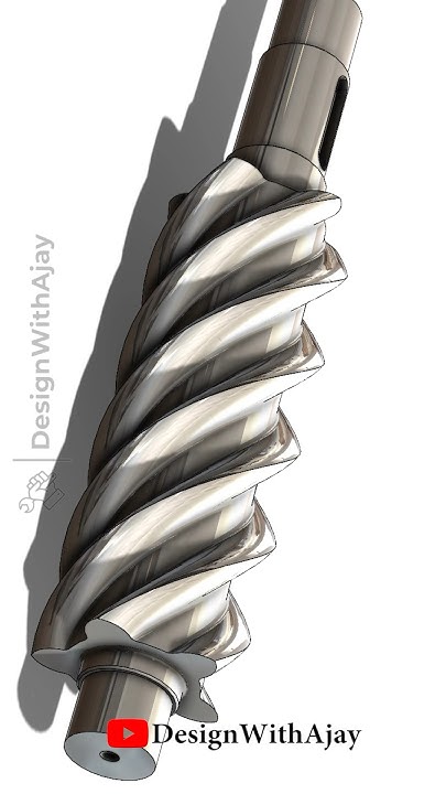 Designing Rotary Screw Air Compressor in SolidWorks |#designwithajay. #shorts #reels | - YouTube