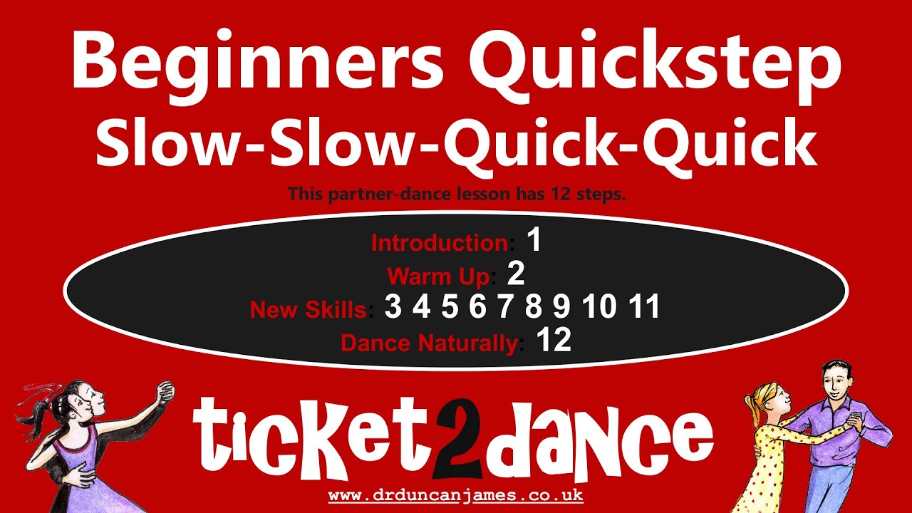 Slow Slow Quick Quick | Beginners Quickstep | Partner Dance Lesson ...
