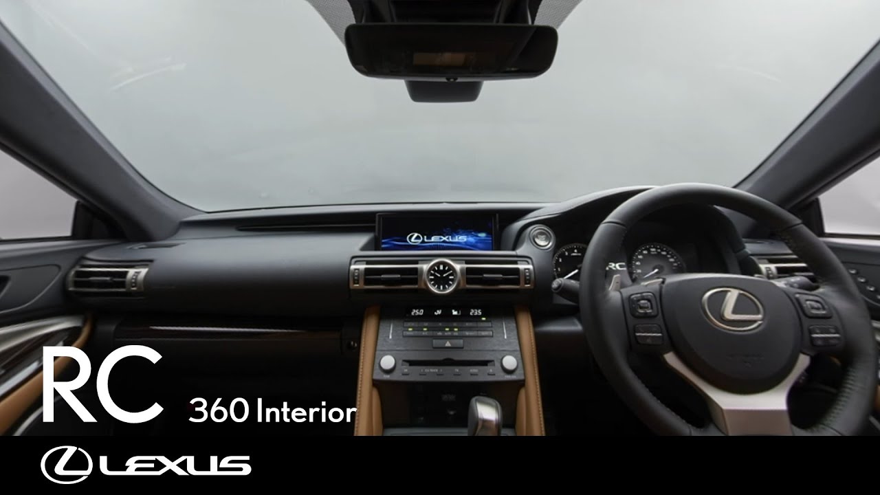 LEXUS RC 360° Interior - YouTube
