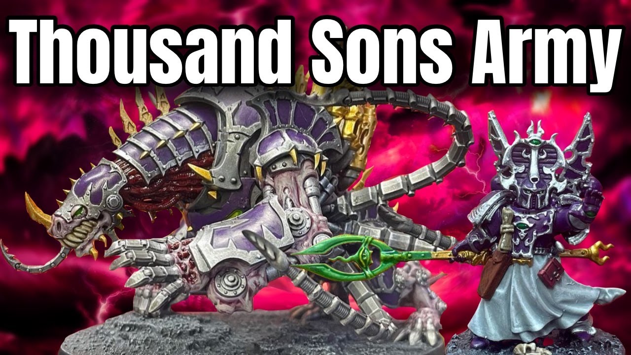 Warhammer 40k Thousand Sons Army Showcase - YouTube