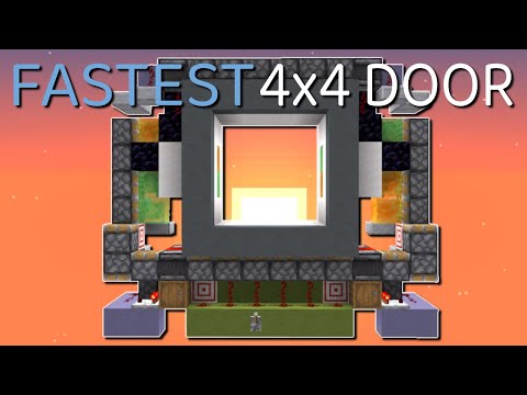 Minecraft: The BEST 4x4 Piston Door! [Easy]