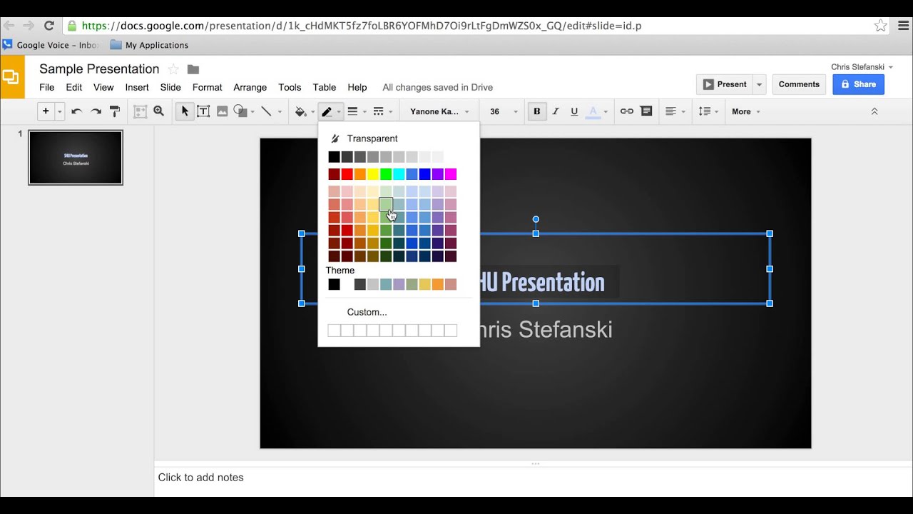 Google Slides Tutorial 2 Text - YouTube