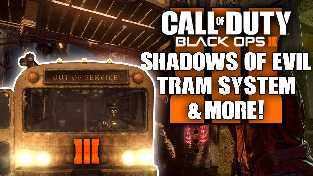 Black Ops 3 - "Shadows of Evil" TRAM TRANSIT SYSTEM, CANAL & MORE ...