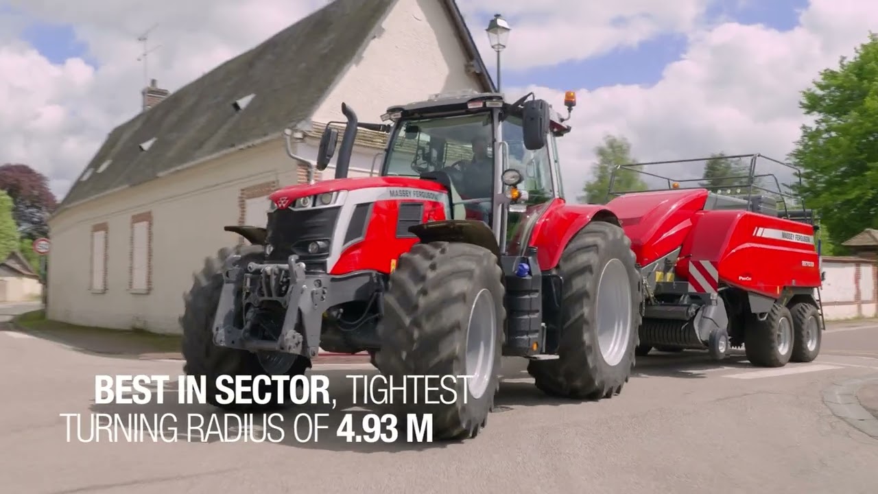 NEW MF 7S Tractor from Massey Ferguson in action. - YouTube