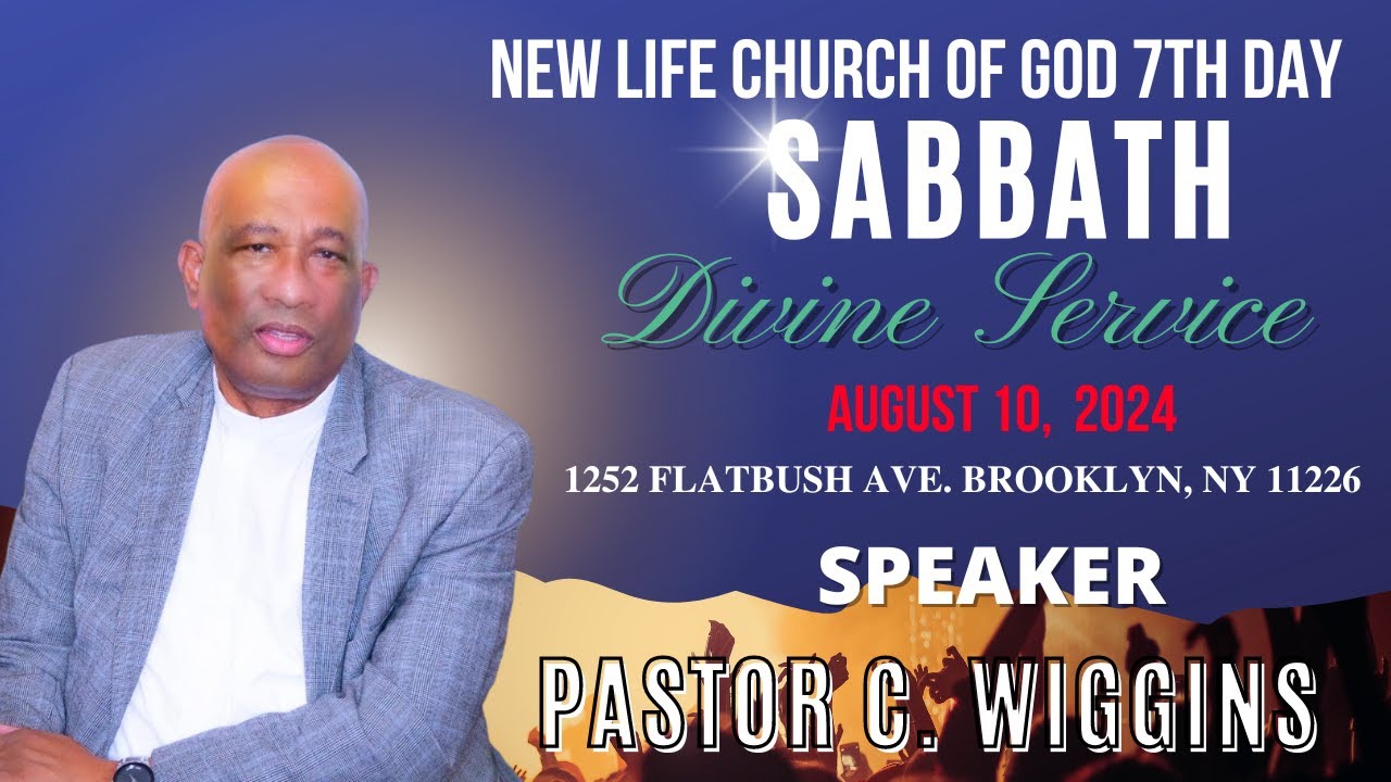 August 10, 2024/Sabbath Divine Service/Speaker Pastor C. Wiggins - YouTube