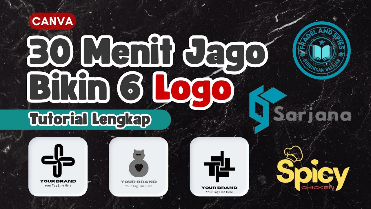 Tutorial Cara Buat Logo di Canva | Hanya 30 Menit Jago Buat 6 Logo di ...