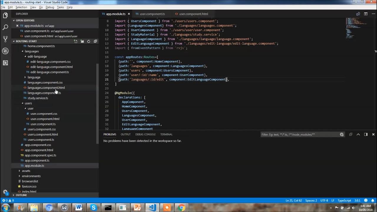 Angular 6 Routing - Passing Query Params and Fragments - YouTube