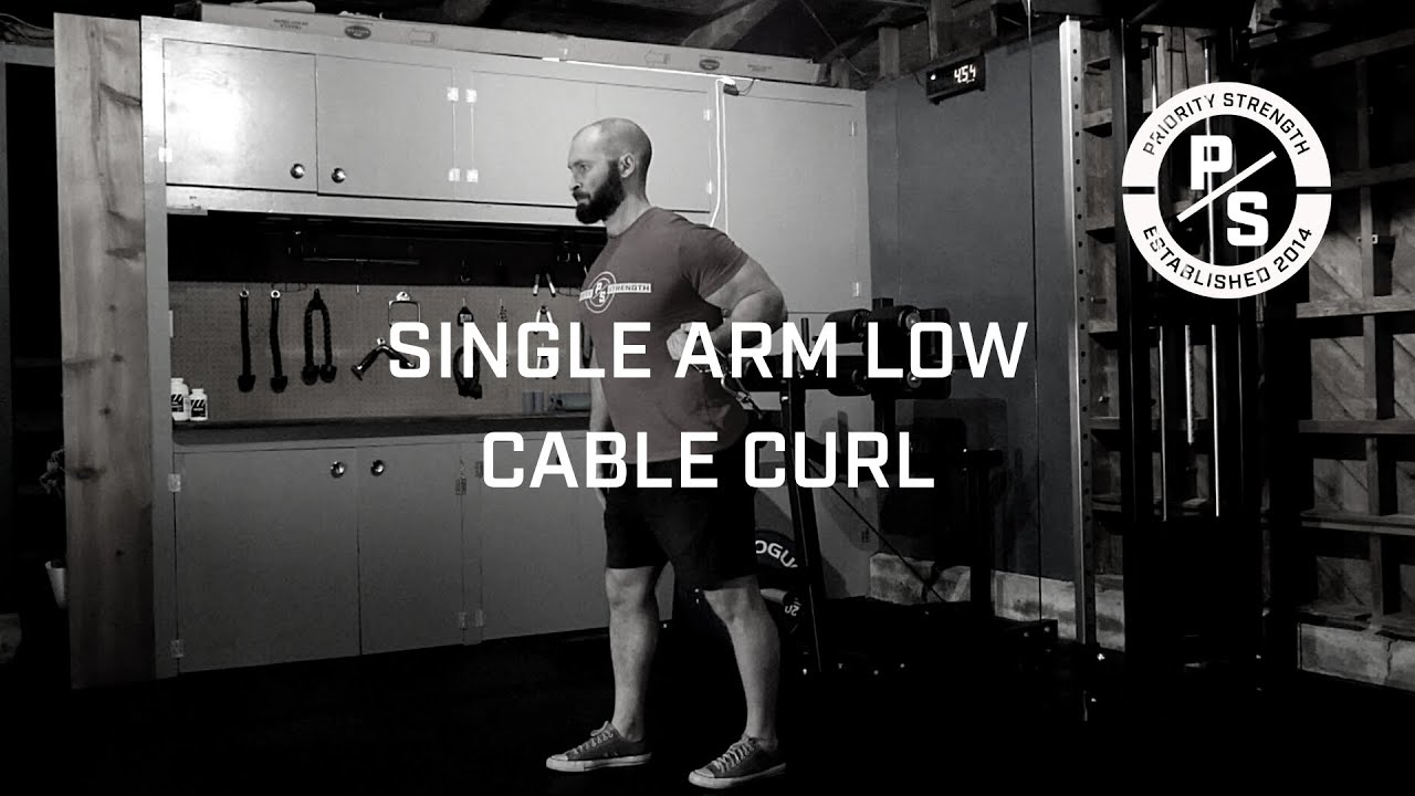 Single Arm Low Cable Curl - YouTube