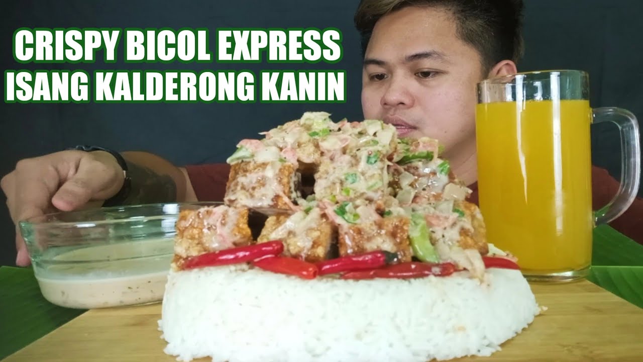 LECHON KAWALI/ CRISPY BICOL EXPRESS + ISANG KALDERONG KANIN /INDOOR ...
