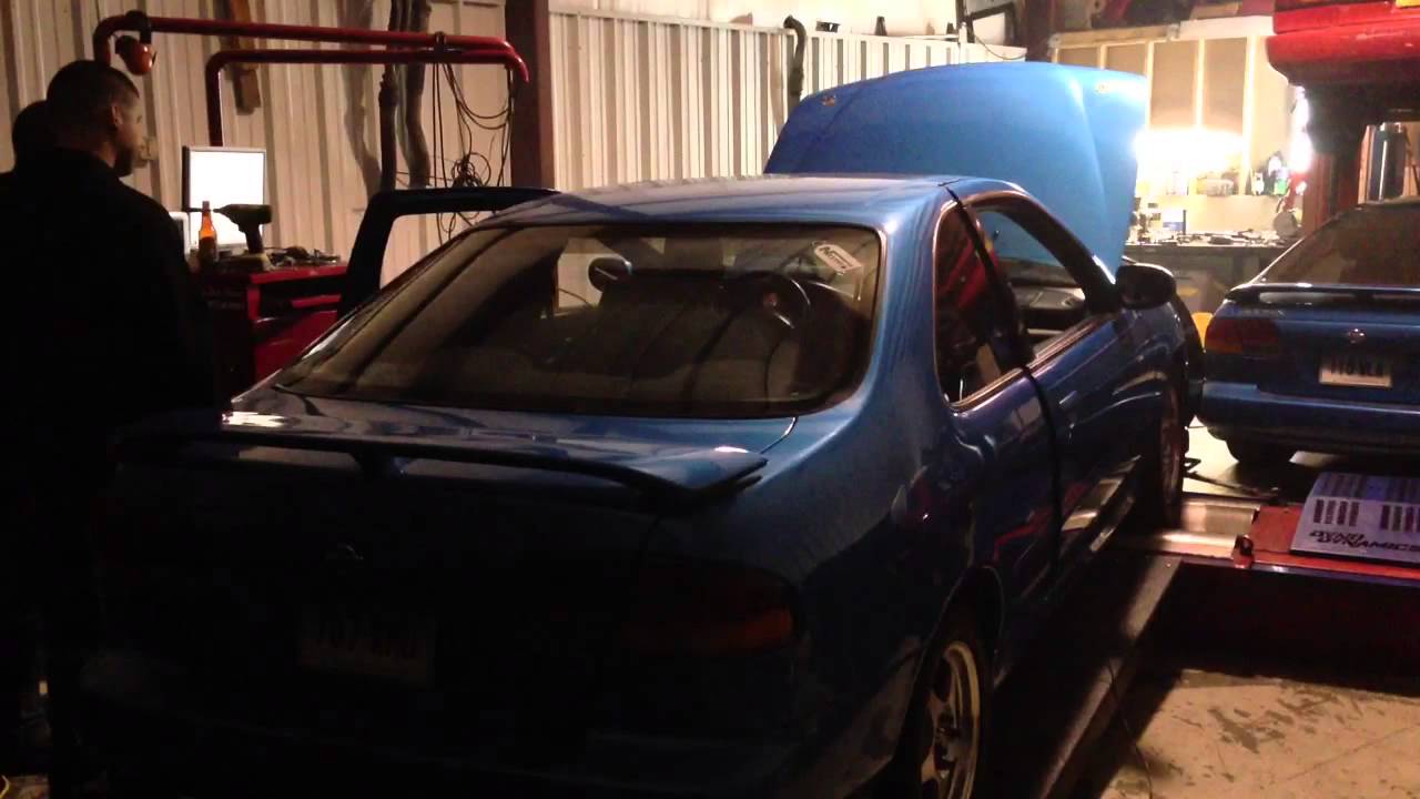 SR20DE stock 30psi run - YouTube