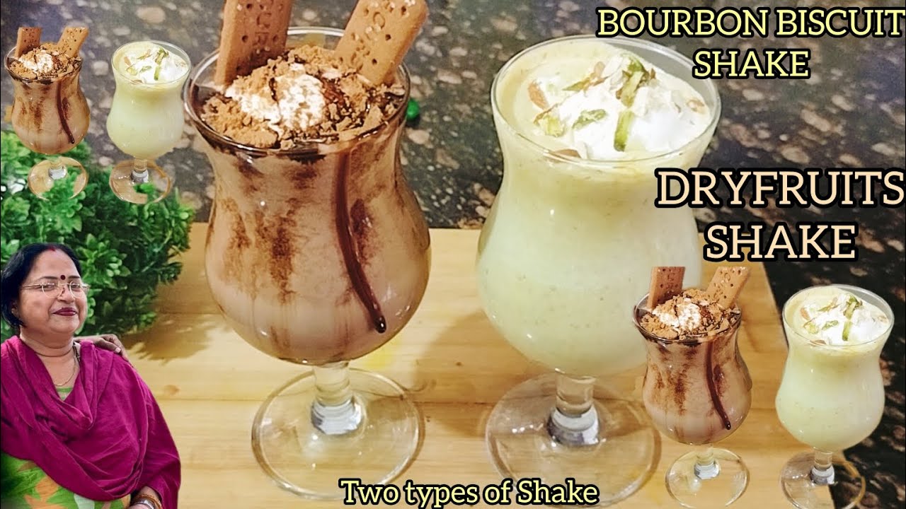 DRYFRUITS SHAKE & BOURBON BISCUIT SHAKE || SUMMER SPECIAL DRINK ...