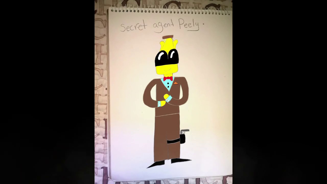 drawing secret agent peely l fortnite - YouTube