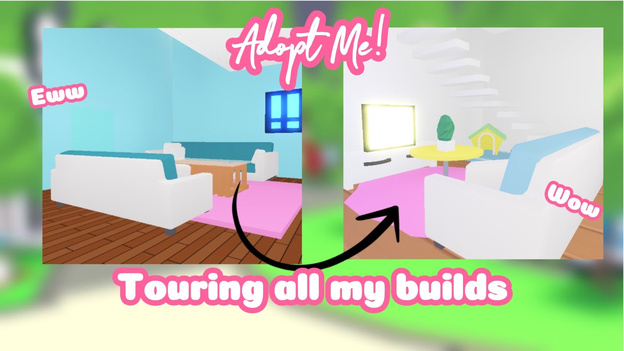 Showing All My ADOPT ME BUILDS *huge different?* Pt. 1 #adoptmebuild # ...