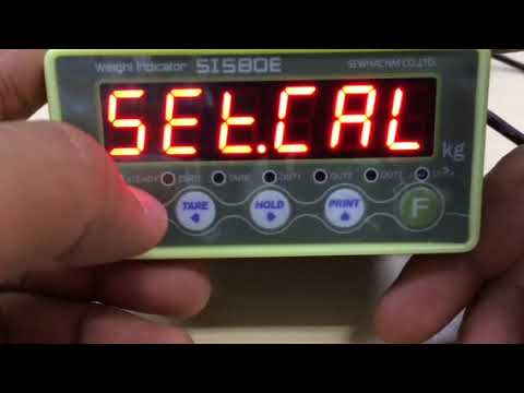 Setting SEWHA SI580 Loadcell Indicator - YouTube