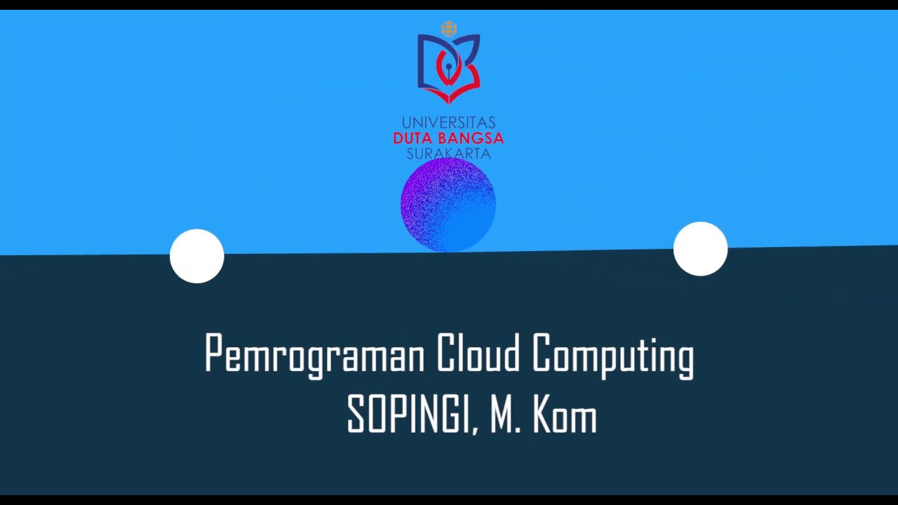 Pemrograman Cloud Computing - - YouTube