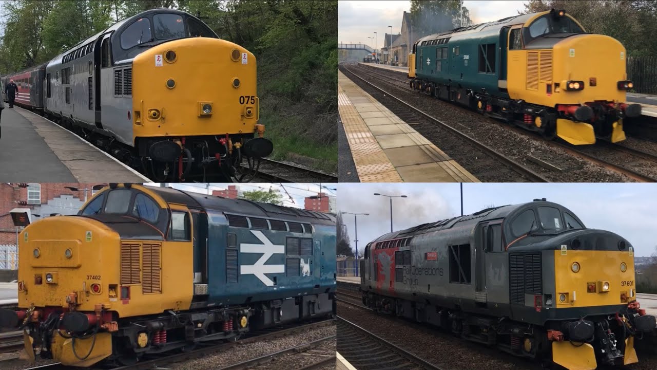 Class 37 Compilation (EE Type 3s In Action) - YouTube
