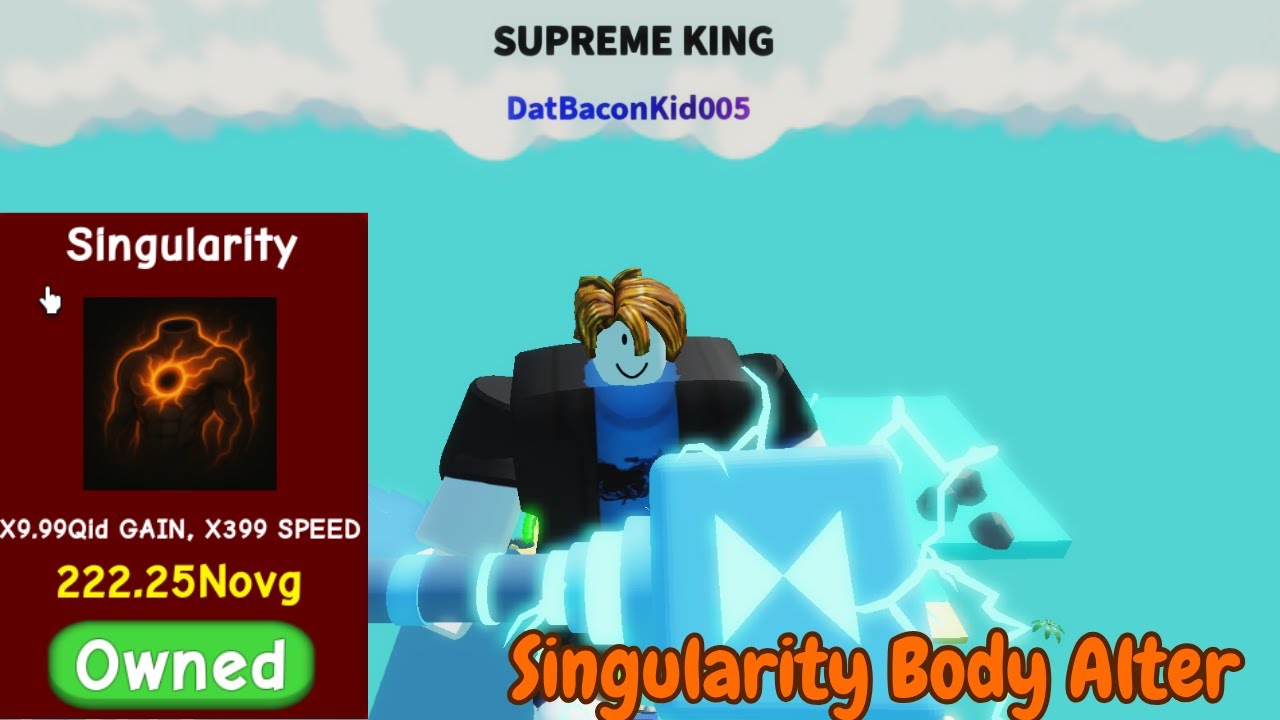 Unlocking The Singularity Body Alter In Roblox Transcendent Lifting Simulator - YouTube