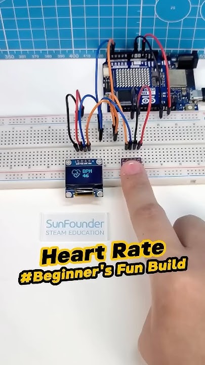 Real-Time Heart Rate Monitor with Arduino + OLED Display! ️ #arduino # ...