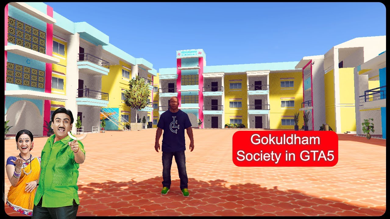 GokulDham Society Visiting And Explore GTA 5 Mod | How To Download Free ...