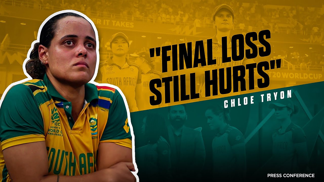 "T20 World Cup Final loss still hurts | Chloe Tryon | Press Conference | WBBL 10 - YouTube
