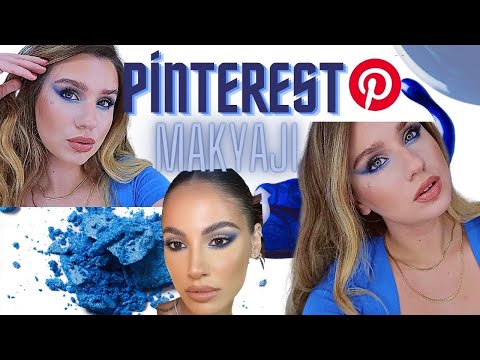 Pinterestten Makyaj Seçtim | Mavi Smokey Makyaj  #pinterest #makyaj #makyajvideosu