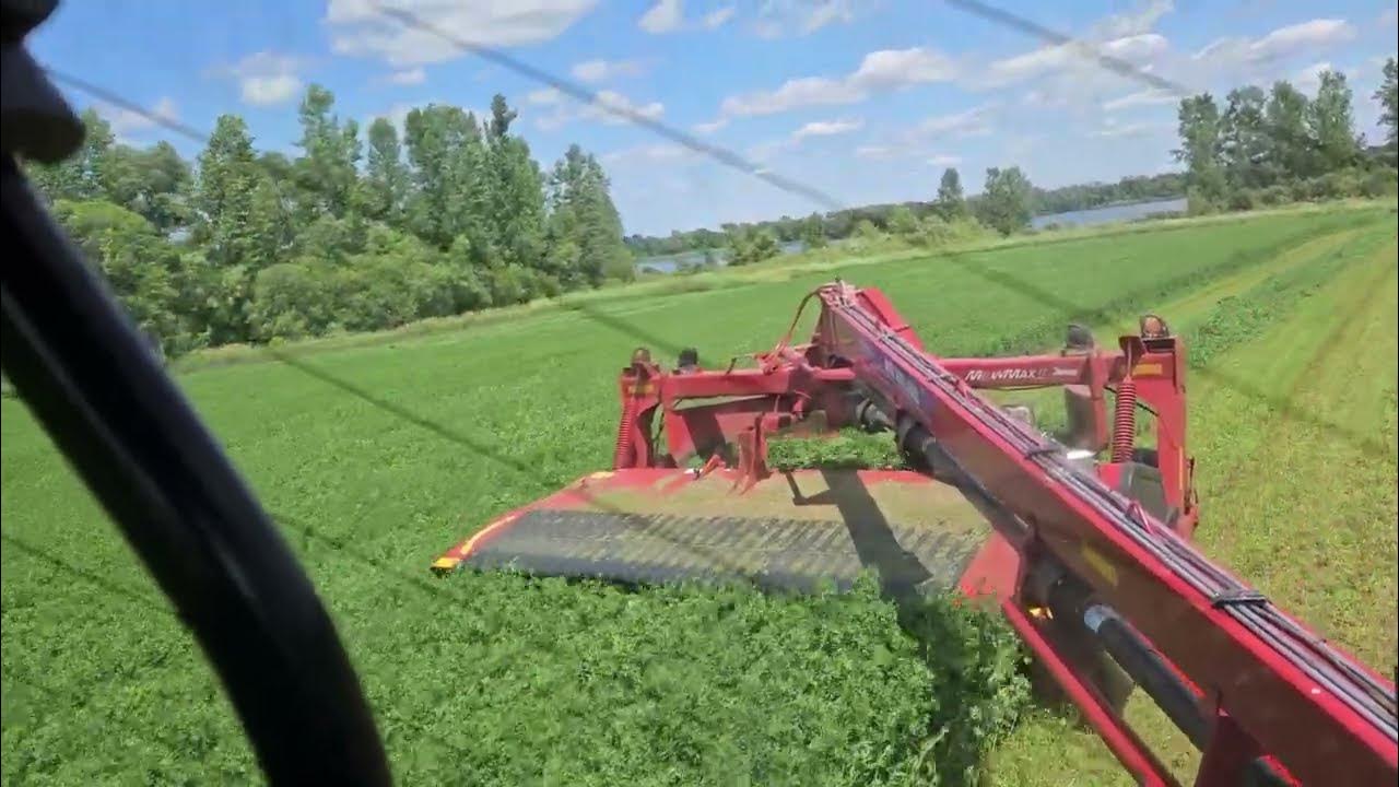 Cutting A Second Crop Of Alfalfa This Season. - YouTube