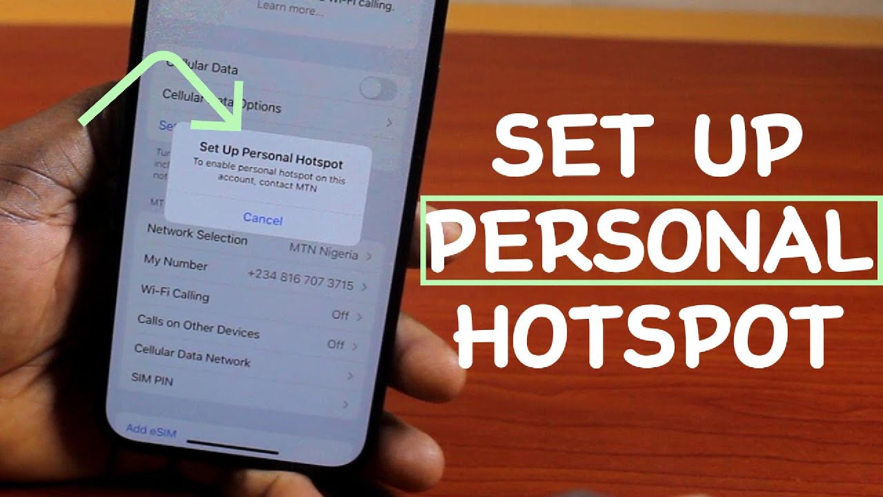 How to Setup Personal Hotspot on iPhone - YouTube