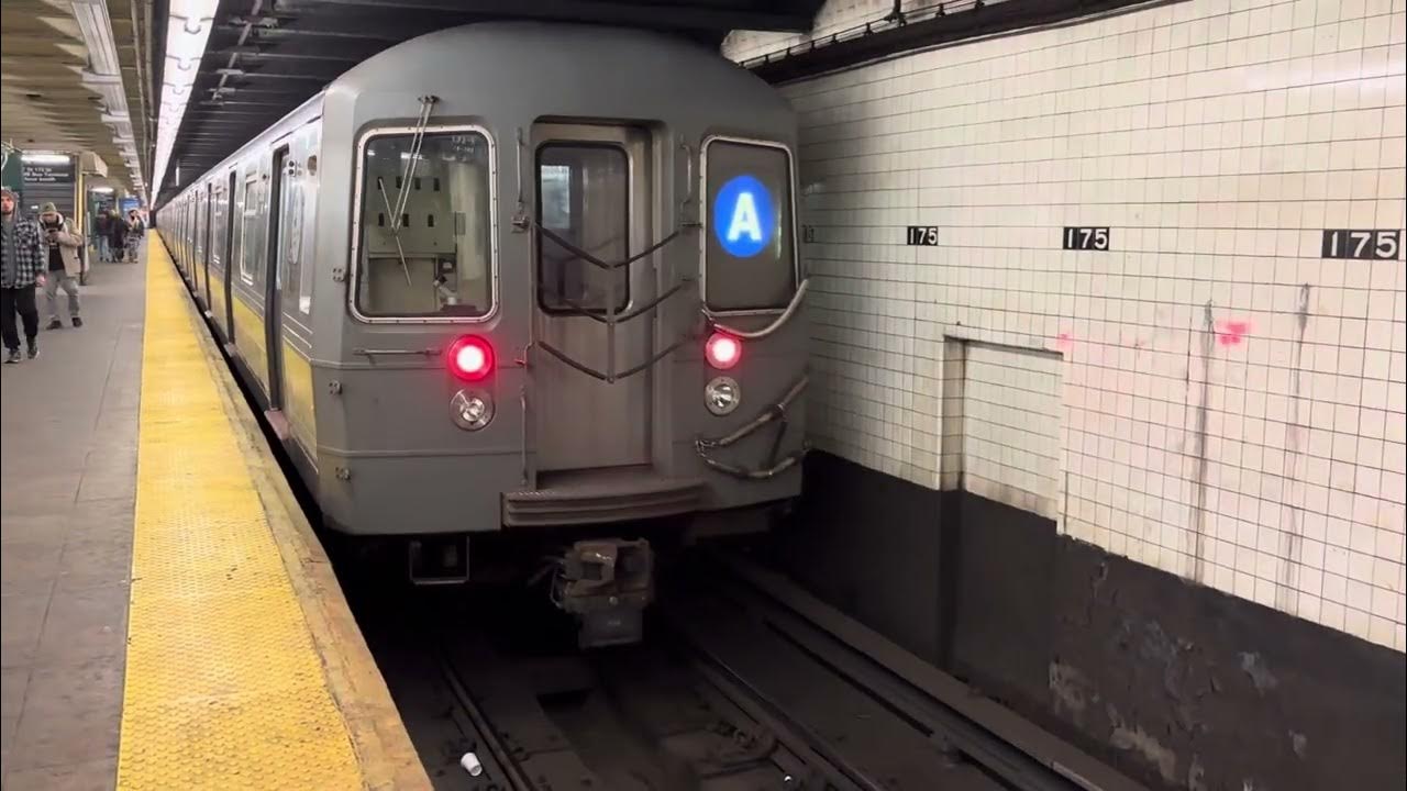 NYC Subway: 207 St bound R68A A Train at 175 St - IND 8th Avenue Line - YouTube